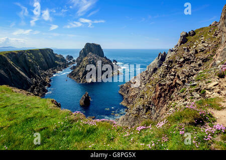 Irland Donegal Inishowen Malin Head Port Ronan Dorfhäuser auf Ardmalin ...