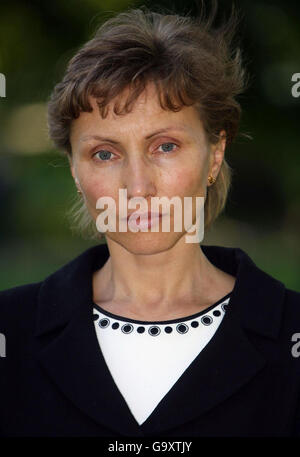 Marina Litwinenko, die Witwe des ermordeten russischen ...