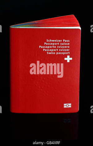 Schweizer Pass Schweiz Europa Dokument der Identitätszertifikat der ...