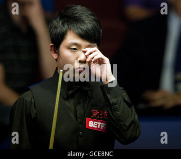 Zhang Anda während seines Spiels gegen Jak Jones (nicht abgebildet) am ...