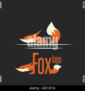 Fox-Logo auf einfache Weise entwickelt, so dass es Verwendung für ...