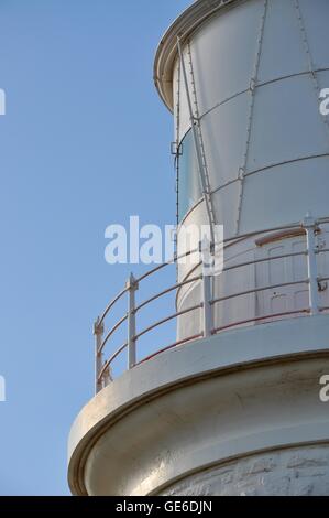 Woodman Point Lighthouse in Coogee, Laternenraum mit Windfahne und ...