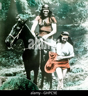 Das Letzte Kommando Geronimo Chuck Connors, Kamala Devi Geronimo (Chuck Connors) Und Seine Frau ...