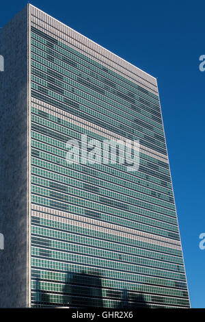 Das Sekretariat Gebäude, United Nations Hauptquartier, den Vereinten Nationen, New York City ...