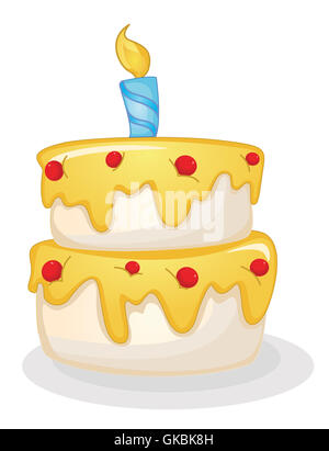 Comic, Cartoon, Illustrationen, süß, Illustration, Kuchen, Torte ...