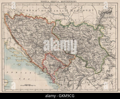 Bosnien SERVIA MONTENEGRO Balkan Serbien Kroatien Herzegowina JOHNSTON ...