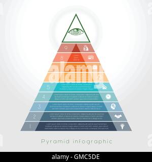 Geschäft Pyramide-Konzept und Hierarchie Struktur Symbol als ein Multi ...
