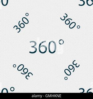 Winkel 360 Grad zeichen Symbol. Geometrie mathematische Symbol. Volle ...