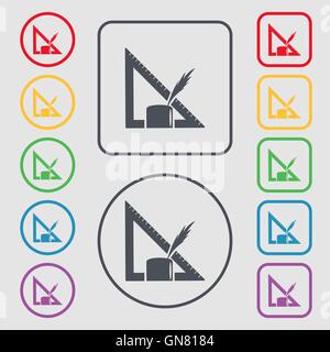 Quadratmeter Symbol. Einfaches Element aus Immobilien icons Collection ...