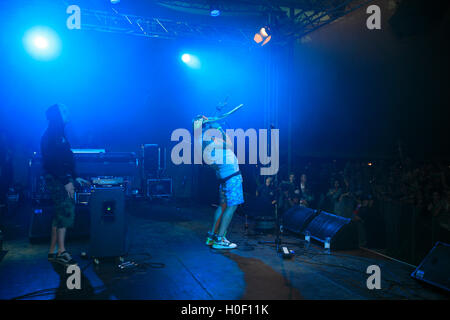 Jack Parow eine beliebte Afrikaans Rapper erklingt in Splashy Fen, ein ...