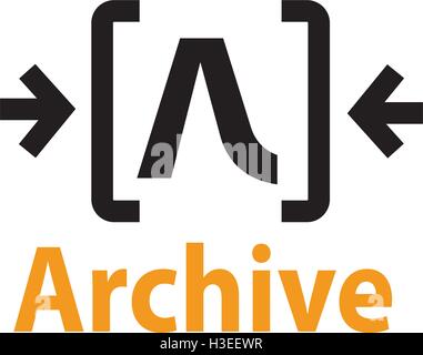 ZIP, Archiv, komprimierte Ordner-Symbol. 3D Render Abbildung, isoliert ...