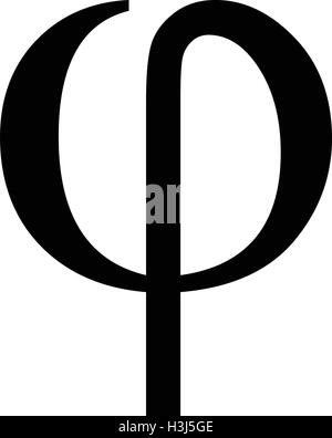 Phi griechischen Buchstaben Symbol, Phi-Symbol in der griechischen ...