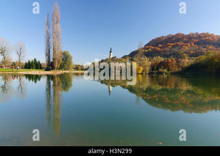 Wildon: See und Kirche, Berg Schlossberg, Südwest-Steiermark ...
