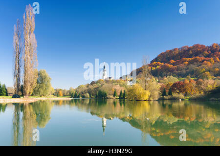 Wildon: See und Kirche, Berg Schlossberg, Südwest-Steiermark ...