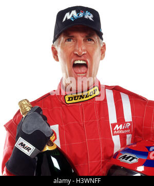 Motorsport, Rennfahrer, insgesamt, Helm, Silber, Bewegung, gehen Sport ...