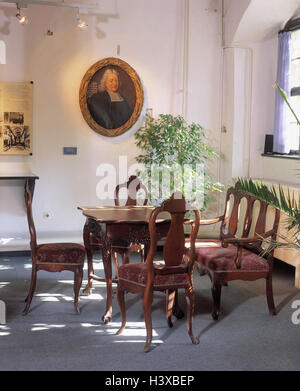 Deutschland, Thüringen, Arnstadt, Haus zur Palme, Museum, Spieltisch ...