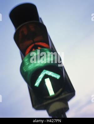 Ampel, Pfeil, Ampel Phase, grün, gelb, Verkehr, Transport, Autofahren ...