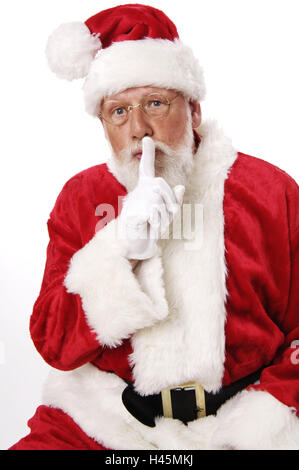 Santa Claus, Brille, Mimik, Erstaunen, Porträt, innen, Mann ...