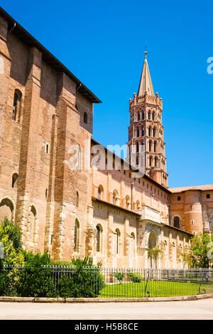 Die Basilika St. Sernin, Toulouse, das größte romanische Gebäude in ...