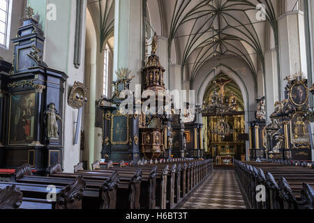St.-Nikolaus-Kirche innen Danzig Polen Stockfoto, Bild: 124420900 - Alamy