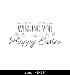 Ostern-Wunsch-Zeichen - Frohe Ostern. Ostern wünscht Overlay, Label ...