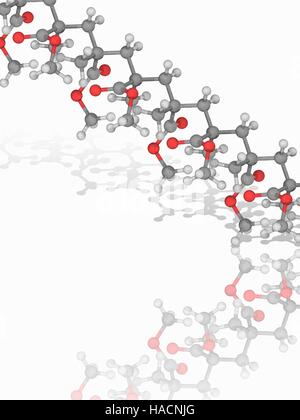 Acrylglas (Pmma, Poly (Methylmethacrylat)), chemische Struktur ...