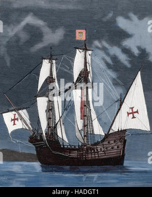 Erste Reise von Christoph Kolumbus, 1492 Stockfotografie - Alamy