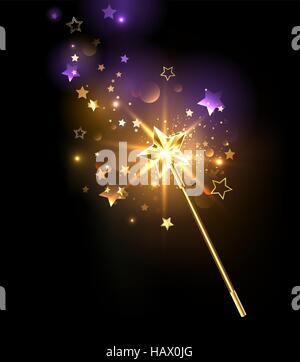 Dekorative Zauberstab mit einem Magic trace. Stern magic Zubehör ...