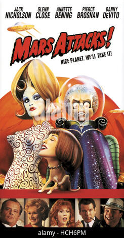MARS ATTACKS!, Pierce Brosnan, Jack Nicholson, Natalie Portman, Glenn ...