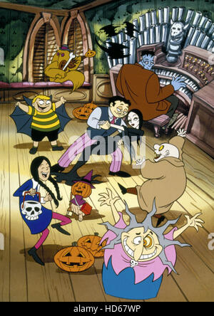 DIE ADDAMS Familie, Pugsley, Gomez und Morticia, Mittwoch, Stich, Sache ...
