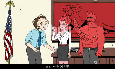 UGLY AMERICANS (v.l.): Mark Lilly, Leonard Powers, Grimes, "Reise zum ...
