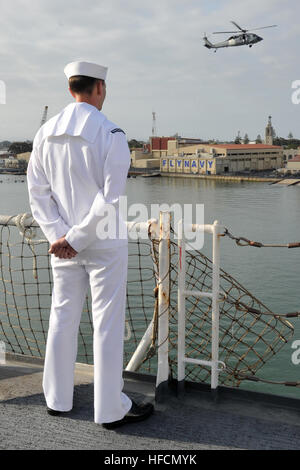 The USNS Mercy hospital ship leaves port Monday, March 23, 2020, in San ...