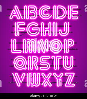 Glühlampe leuchtenden Buchstaben Alphabet Buchstaben M Font. Vorderansicht beleuchtete ...