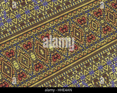 Blau persischen Teppich - Nahaufnahme der Muster der Textilien ...