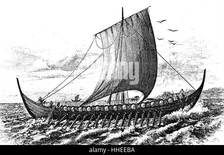 Wikingerschiff bei Viking Ship Museum Vikingskipshuset in Oslo ...