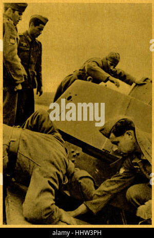 WW2 - blaue Division / División Azul. General Moscardo Besuch der ...