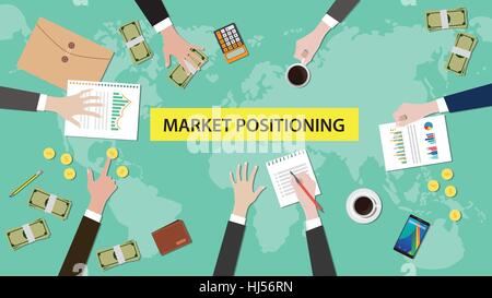 Segmentierung, Targeting, Positionierung marketing Strategie Worte auf ...