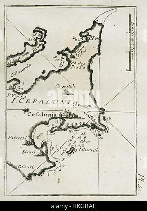 Eine detaillierte Seekarte von Port Mahon auf Menorca aus dem Jahr 1804, erstellt von Joseph ...