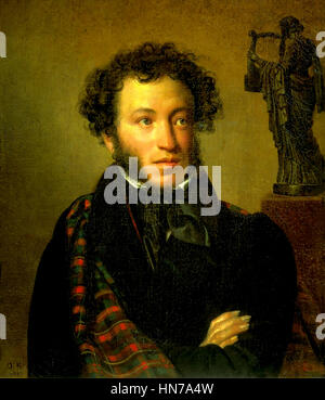 ALEXANDER PUSCHKIN, russischer Dichter und Schriftsteller 1799-1837 ...