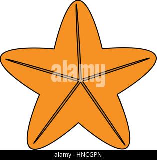 Seestern-Symbol auf weißem Hintergrund-Vektor-illustration Stock ...