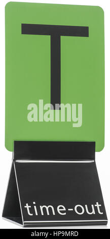 Gruene-Timeout-Karte Beim Handball Stockfotografie - Alamy
