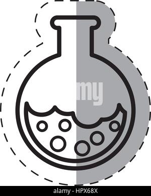 Chemische Reagenzglas Piktogramm icon. Chemisches Labor Equipment auf ...