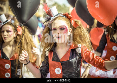 Sitges, Katalonien, Spanien. 26. Februar 2017. "Rei Carnestoltes", eine ...