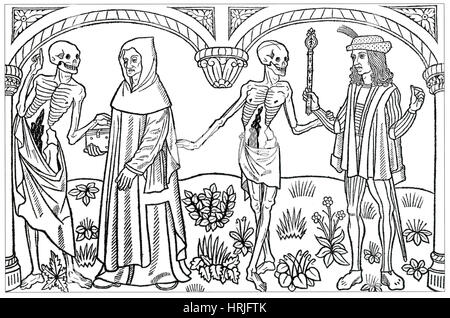 Der Totentanz (Danse Macabre oder Tanz des Todes) - spät ...
