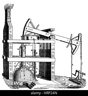 Thomas Newcomen Dampfmaschine 1712 die erste atmosphärische ...