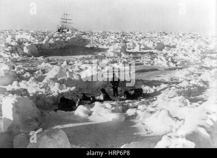 Sir Ernest Shackletons Endurance crew Camping auf Elephant Island ...