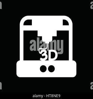 Digitale Vector 3d-druck Fertigungstechnik Icon Set Vektor Abbildung ...