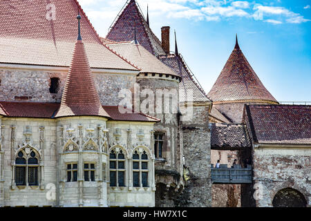 Corvin Burg, einem mittelalterlichen Gebäude in Hunedoara, Rumänien Stockfotografie - Alamy