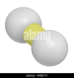 Wasserstoff-Gas (H2)-Molekül. 3D-Rendering Stockfotografie - Alamy