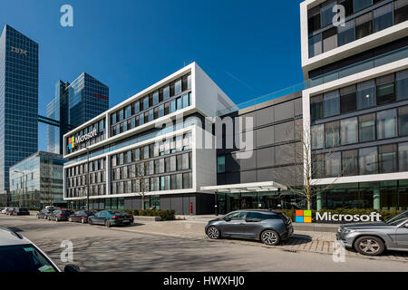 Microsoft German Headquaters Gebäude, München, Deutschland Stockfoto ...